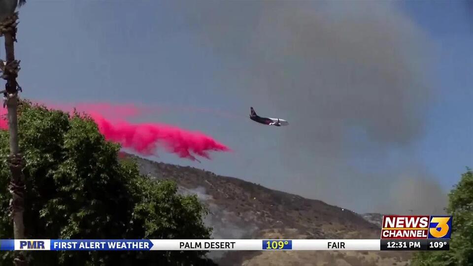 Wolf Fire near Banning at nearly 2,400 acres with 75% containment ...