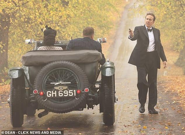 Nicolas Cage gets into character as the real life spy who inspired ...
