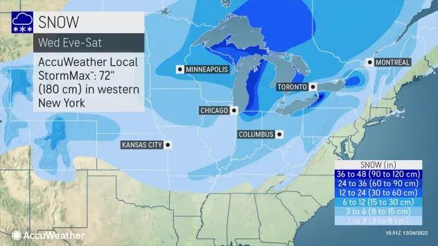 Buffalo buried in record-setting snowfall amid mega lake-effect ...