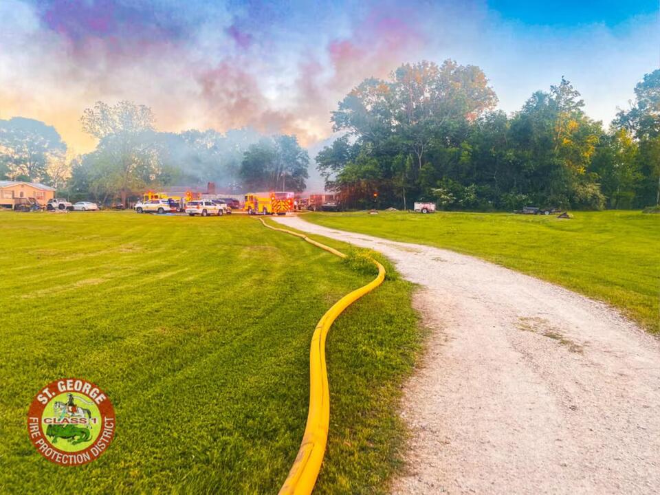 Crews battle fire on Hoo Shoo Too Road Saturday night