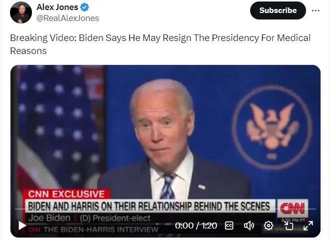 Fact Check: Biden Did NOT Say In June 2024 He Might Resign For Medical ...