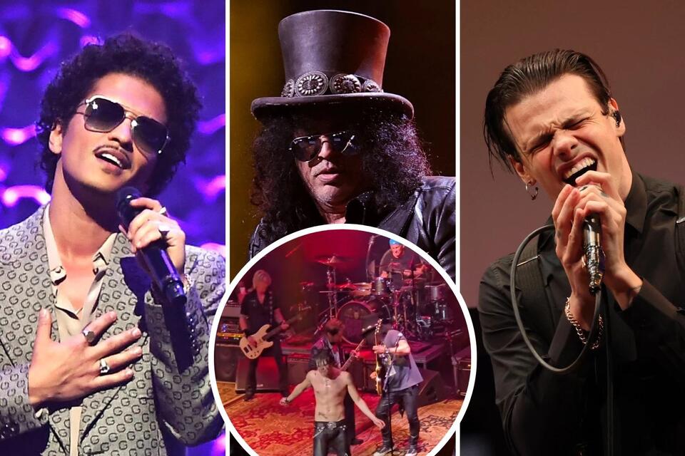 Slash Plays Star-Studded Private Show Featuring Yungblud, Bruno Mars ...