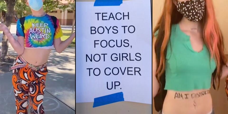 ‘We felt the dress code was sexist’: TikTok teens stage walkout ...