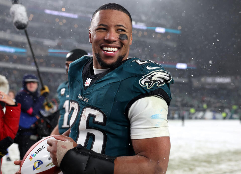 Eagles Star Saquon Barkley Announces Engagement To Longtime Girlfriend ...