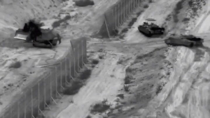 Watch moment Israeli tanks enter Gaza ahead of ground invasion - NewsBreak