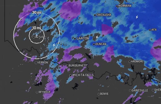Thunder sleet? Rare winter weather mix rumbles across southern Plains ...