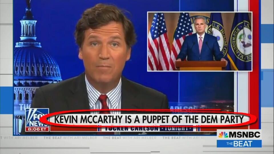 Ari Melber Plays Supercut of Tucker Carlson’s Past Attacks on ‘Puppet ...