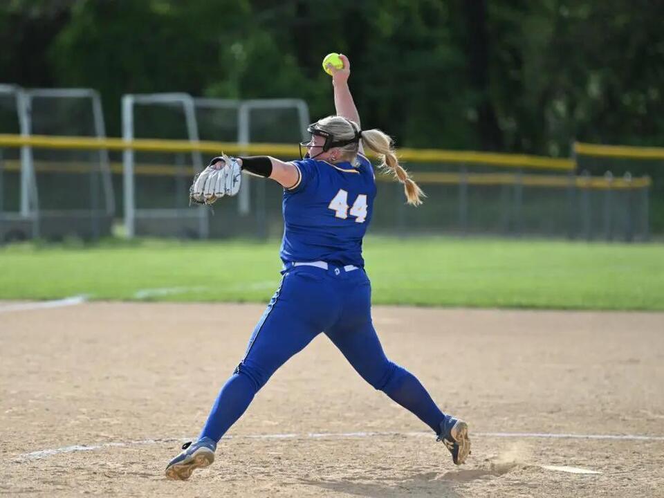 Layfield throws 1 hitter to advance to the Finals