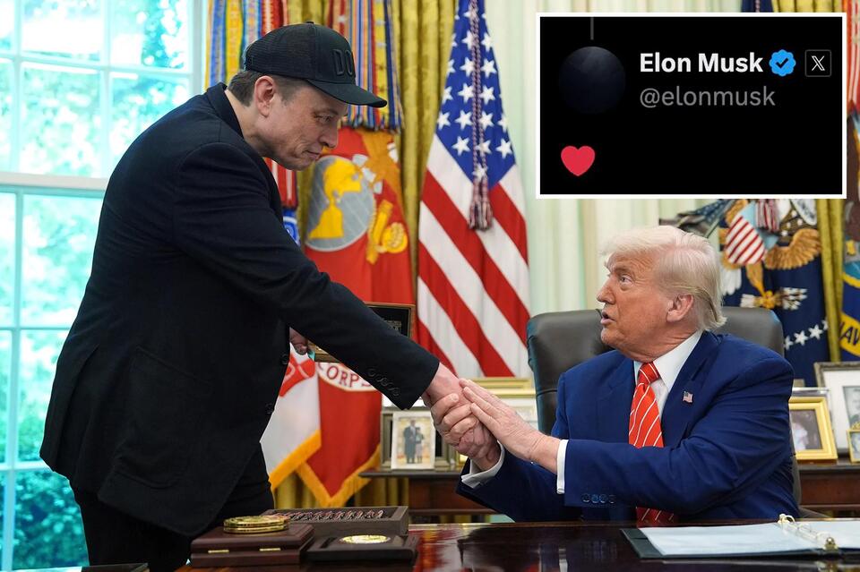 Elon Musk hints that explosive fall-out with Trump may be cooling off ...