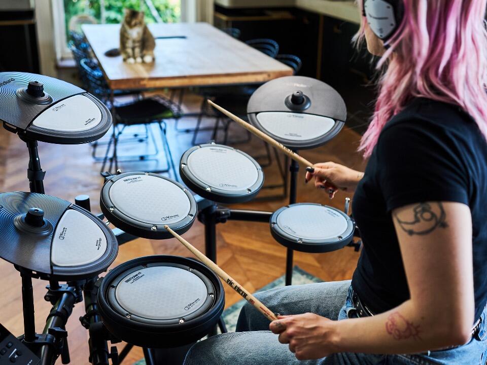 Roland just unveiled its V-Drums Quiet Design VQD106 kits, delivering ...