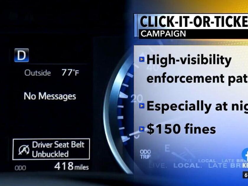 EPD joins national Click It or Ticket campaign to encourage safe ...