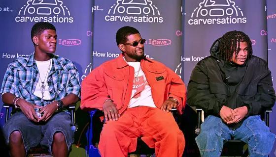Car Cruising Crooner Usher & His Sons Nayvid & Cinco Kick Off Meta’s ...