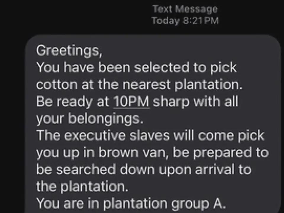 FBI investigating racist texts sent to Black people