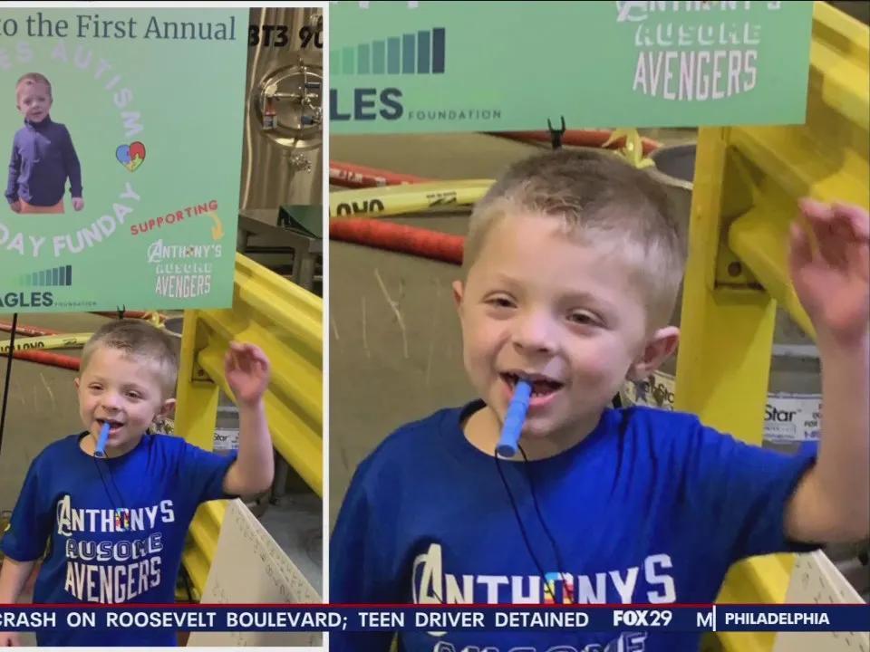Eagles Autism Challenge gets boost from proud Delco family