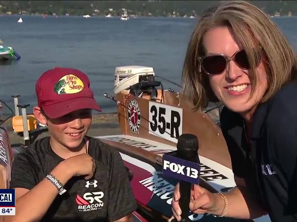 Mini hydroplane pilots on the water for Seafair weekend