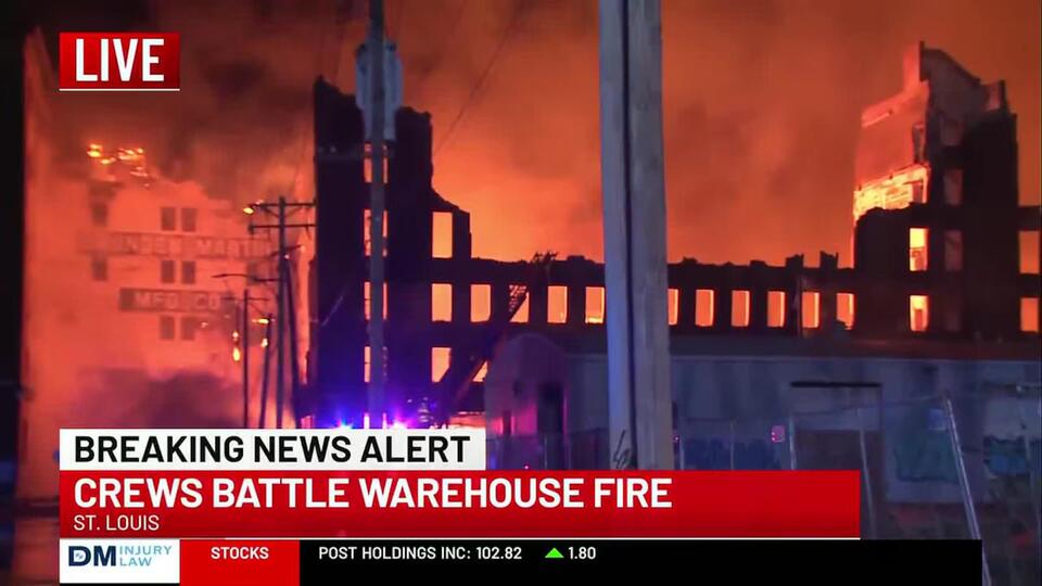 5 Alarm fire blazes in downtown St. Louis as multiple buildings catch ...
