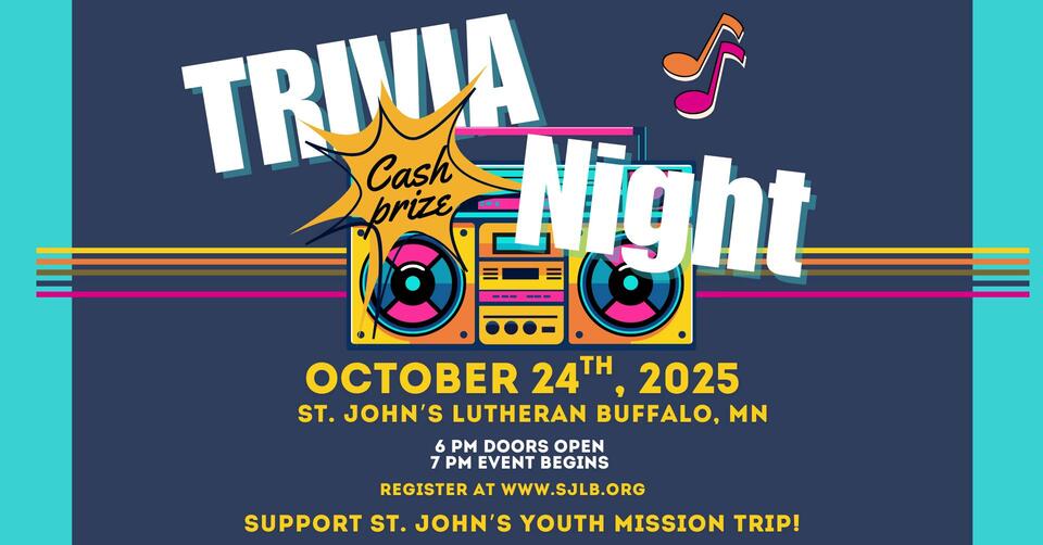 St. John’s Lutheran Church of Buffalo’s Annual Trivia Night Fundraiser ...