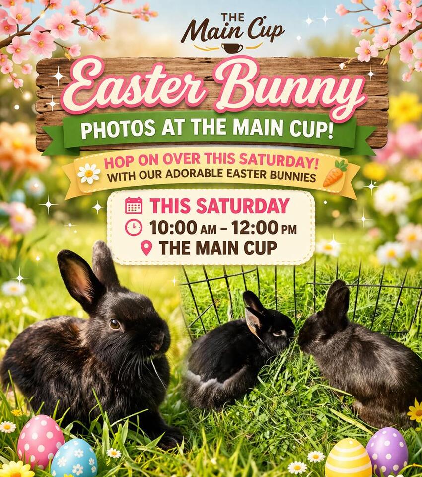 Easter Bunny Photos at The Main Cup Saturday - NewsBreak
