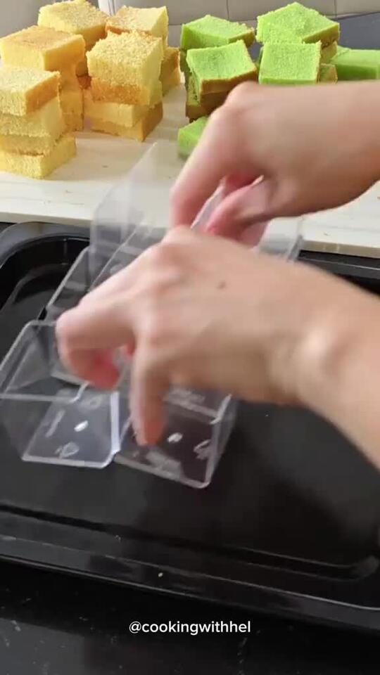 Mini cake Thailand seliweran mulu, cake potongan mini dengan aneka ...