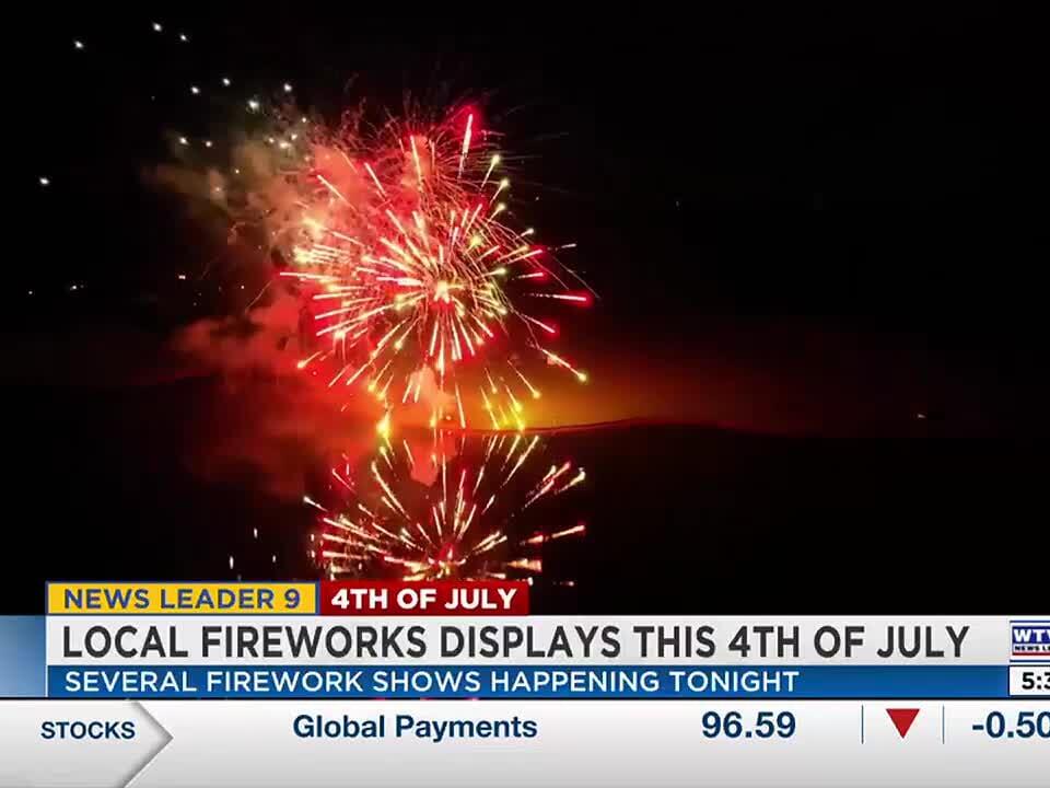 Local fireworks displays this 4th of July