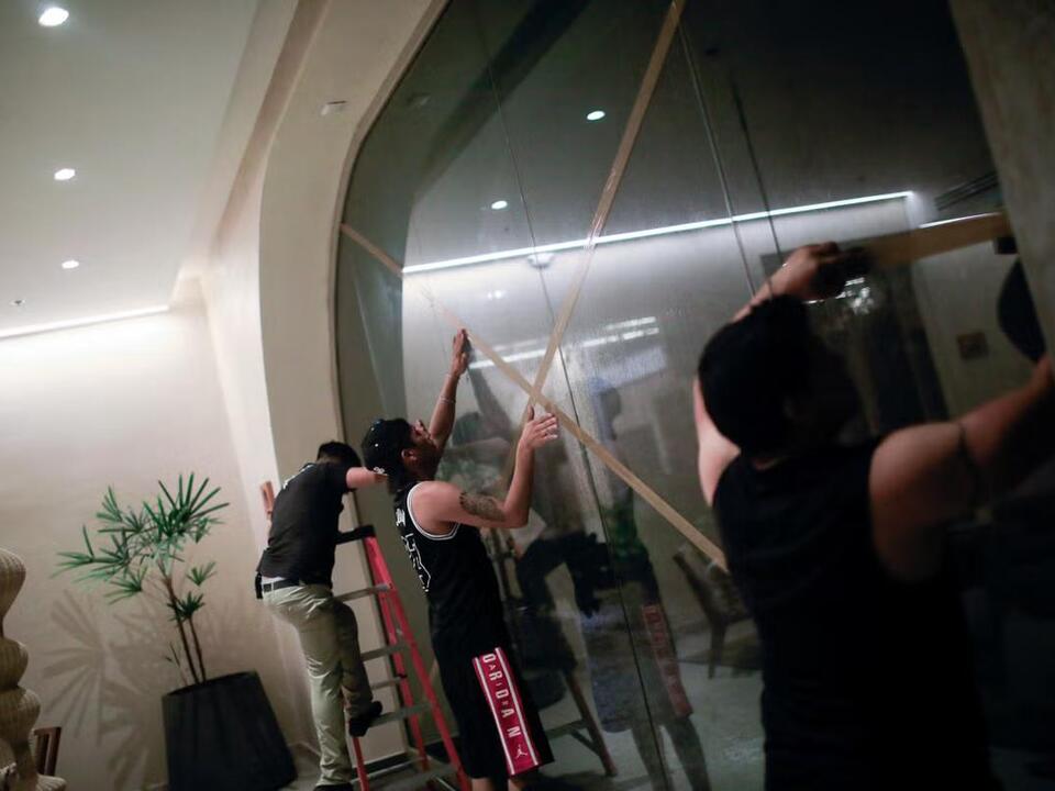 Watch live: Tourists left stranded at Cancun airport after Hurricane ...
