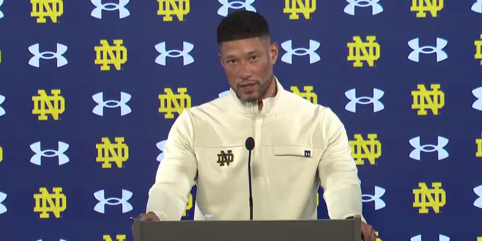 WATCH LIVE: Notre Dame football coach Marcus Freeman gives updates at ...