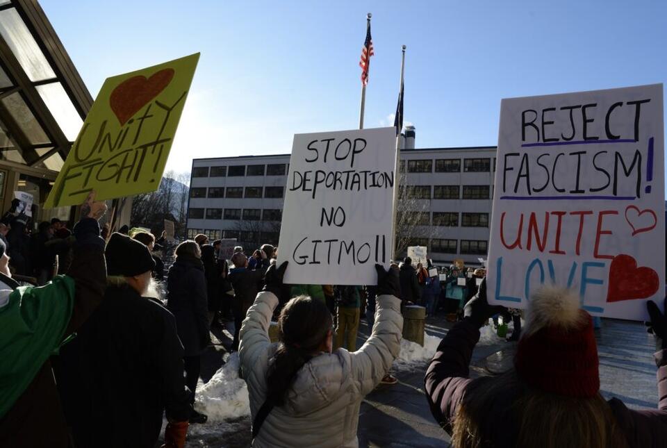 Alaska chapter of nationwide anti-Trump protest brings chanting crowd ...