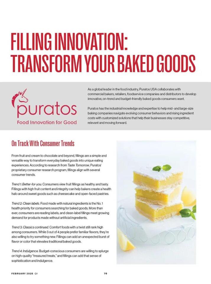 Puratos: Filling innovation to transform your baked goods - NewsBreak