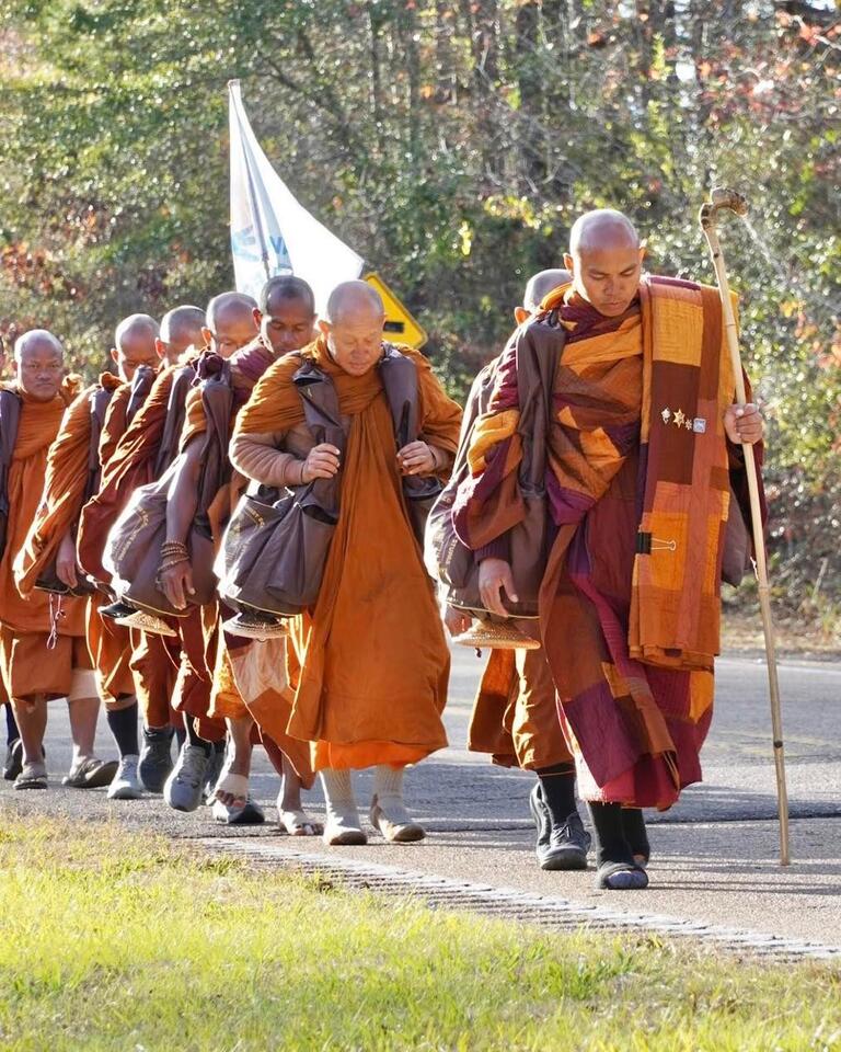 Monks Walking for Peace Head To West Alabama - NewsBreak