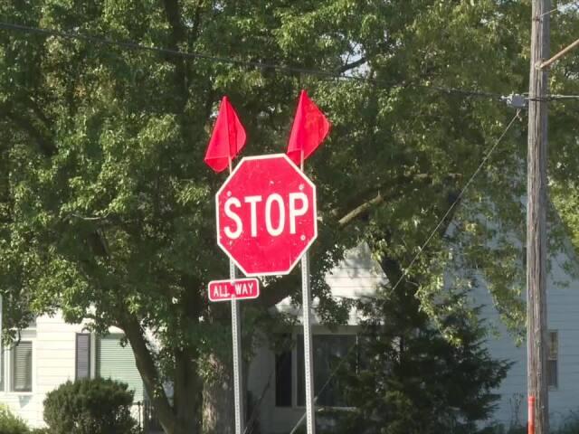 Temporary four-way stop installed at Hudsonville intersection amid road ...