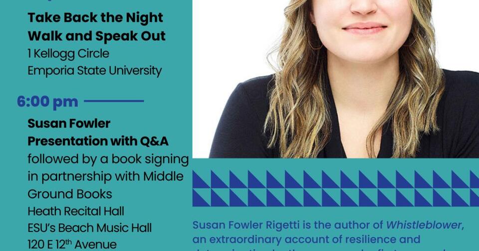 SOS to Host Take Back the Night Featuring Susan Fowler - NewsBreak