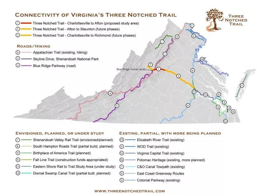 Three Notched Trail could eventually link Charlottesville, Shenandoah ...