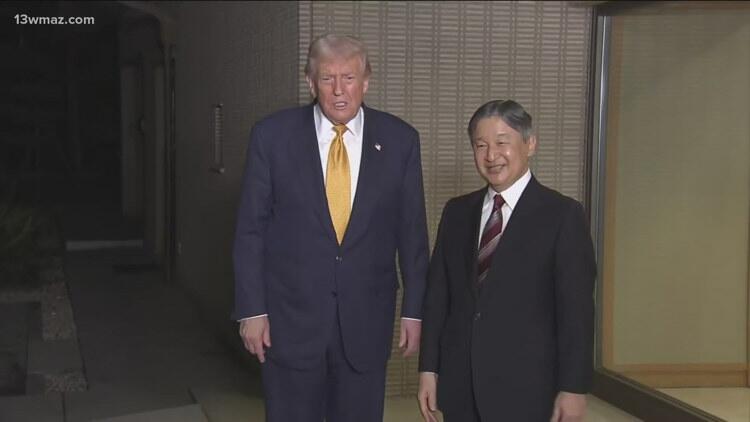 President Trump visits Toky, Japan, meets with emperor Naruhito and ...