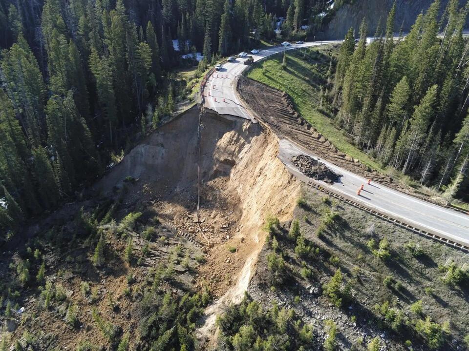 [PHOTOS] Teton Pass Closed Indefinitely After Landslide Causes ...