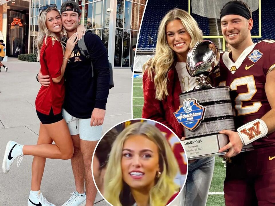 Minnesota quarterback Cole Kramer’s fiancée becomes viral sensation ...
