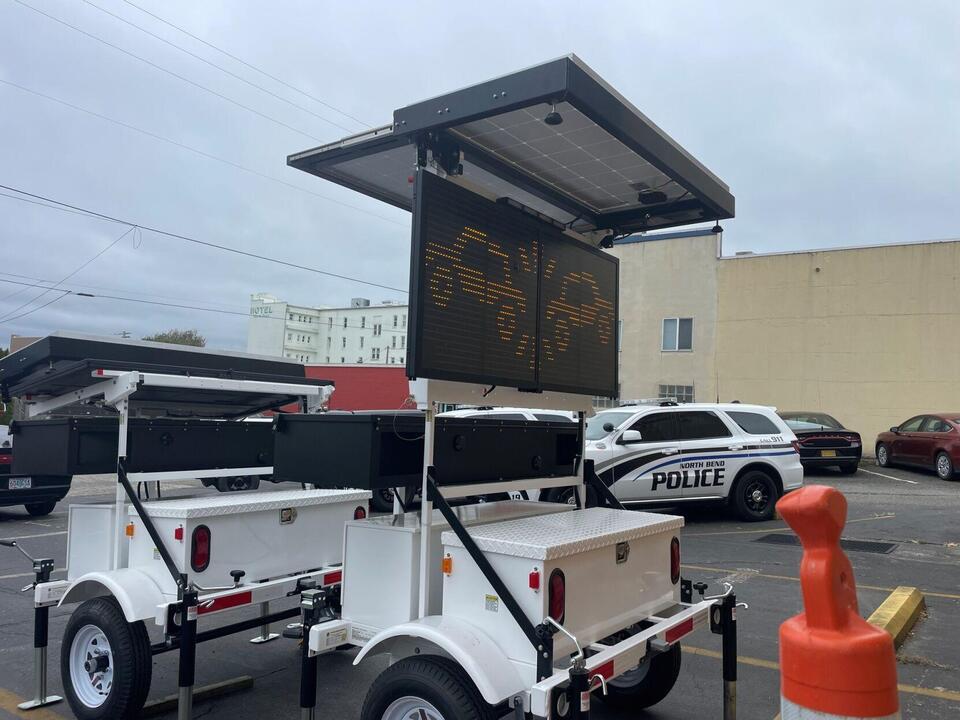 North Bend police purchase two new traffic alert trailers with American ...