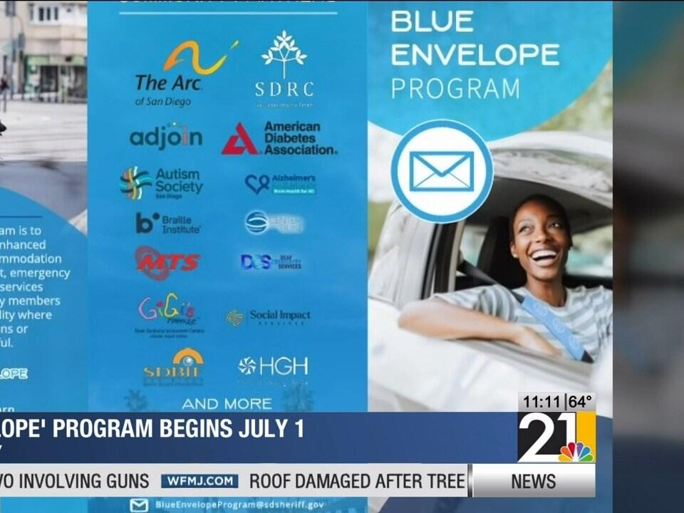 Blue Envelope program to identify drivers and passengers with special ...