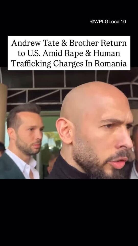 Controversial influencer Andrew Tate and his brother Tristan landed in ...