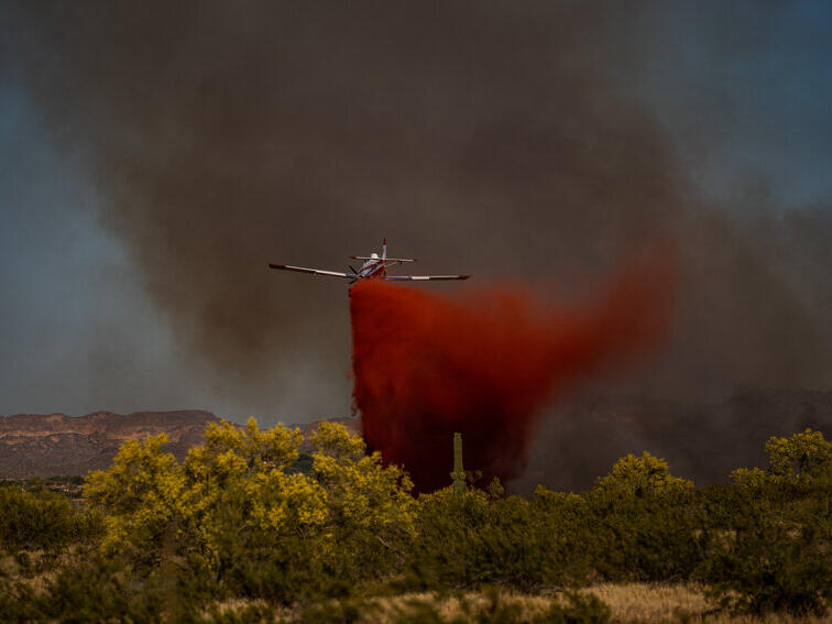 State, federal, local wildfire response training in Apache Junction