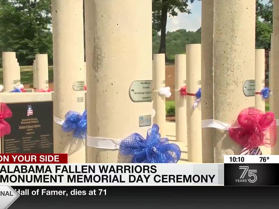 Alabama Fallen Warriors Monument Memorial Day ceremony