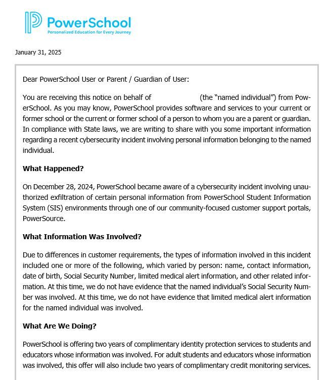 PowerSchool Begins Notifying Victims of Massive Data Breach - NewsBreak