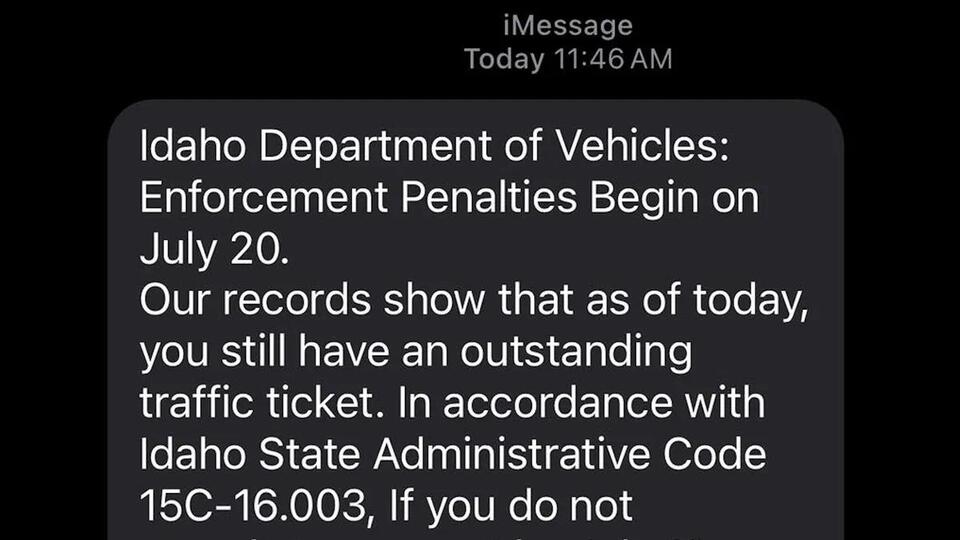 Scam Alert: Fake traffic ticket texts targeting Idahoans - NewsBreak