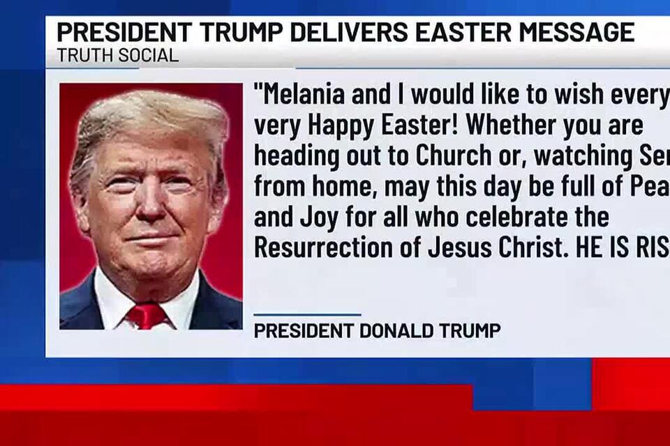 President Trump's Easter message draws out reactions from supporters ...