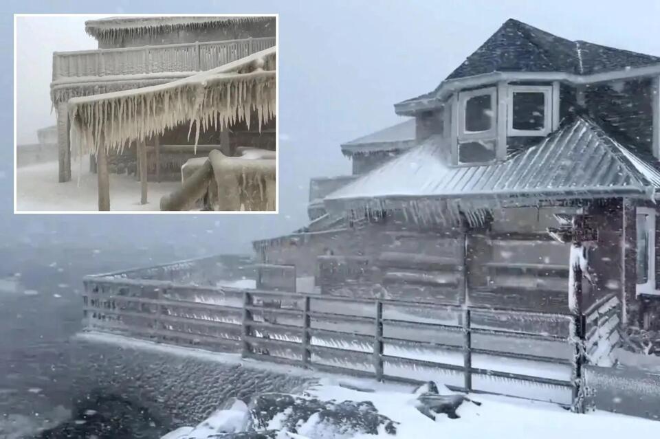 Lake-effect snowstorm turns New York restaurant into ‘Frozen’ castle - NewsBreak