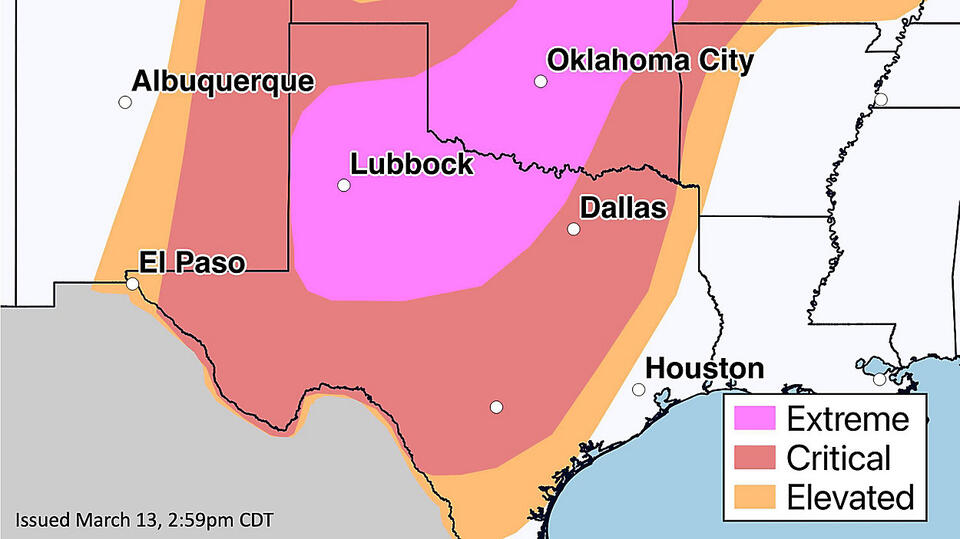 Wildfires spark in Texas Panhandle during 'near historic' fire ...