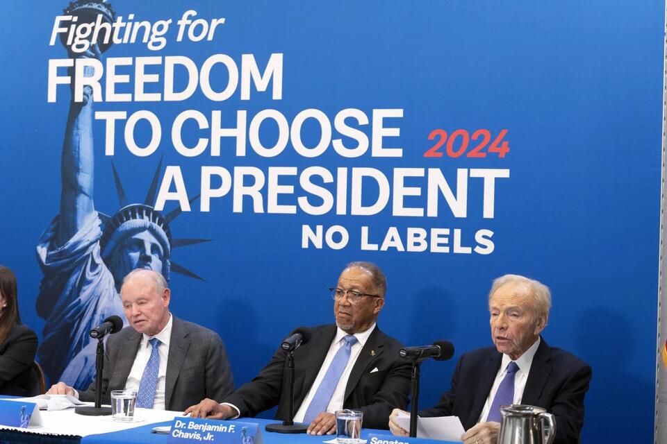 Third-party movement No Labels says it will field a 2024 presidential ...