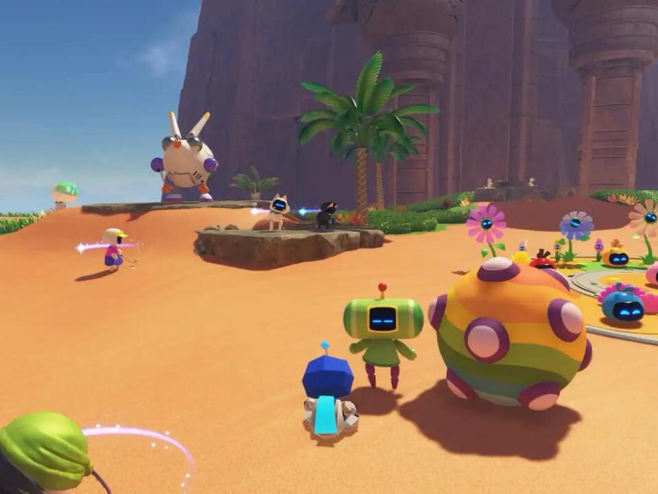 Astro Bot – How to get a little too close to a sticky sphere