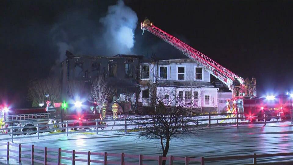 5 displaced by massive house fire in Frederick County - NewsBreak