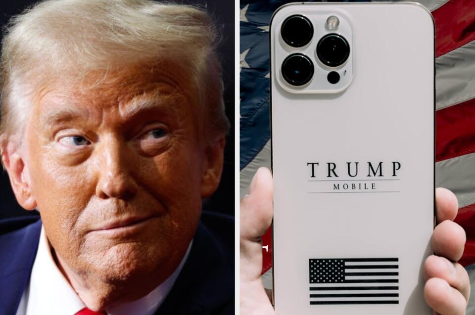 The Trumps Are Launching *Checks Notes* Gold, Trump-Themed Smartphones ...