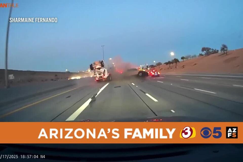 RAW VIDEO: Dash-cam shows moment of impact of fiery crash on US 60 in ...